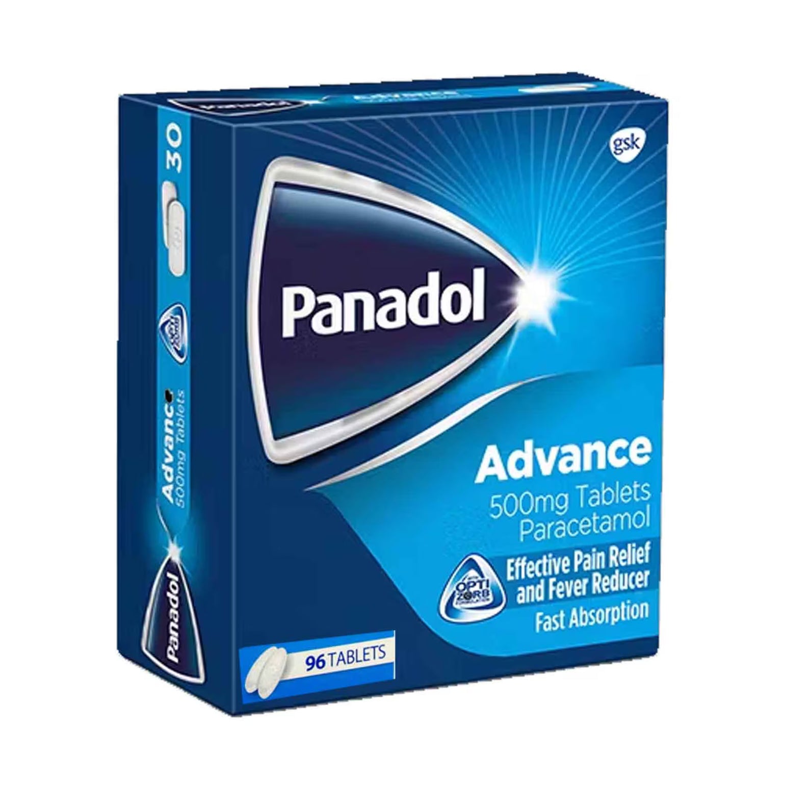 Panadol Advance Paracetamol 500mg 96 Tablets – PharmaCare Online