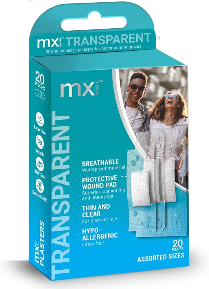 Mx Transparent Assorted Plasters 20 Pcs – PharmaCare Online