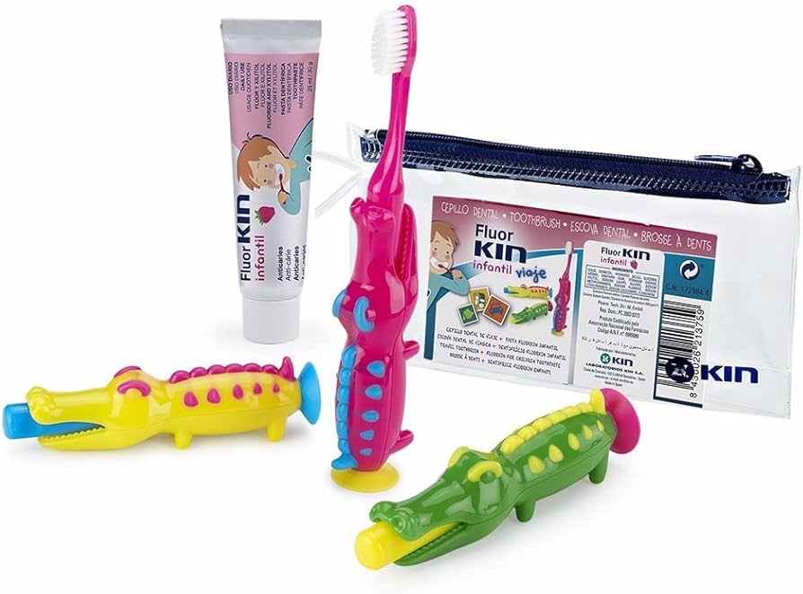 Kin Flourkin Infant Travel Kit T.Brush + T.Paste – PharmaCare Online