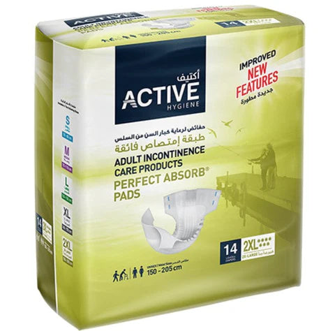 Active Adv. Open Diapers XXL 14's – PharmaCare Online