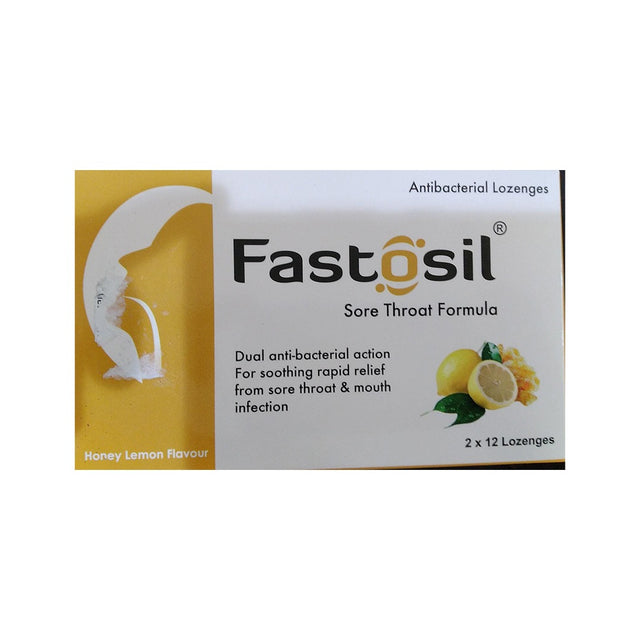 Fastosil Lozenges Honey & Lemon 24's – PharmaCare Online
