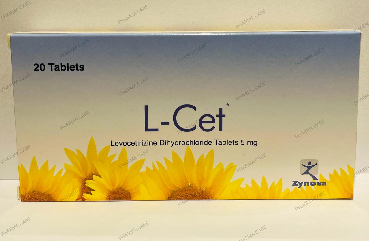 L-cet 5MG 20 Tablets – PharmaCare Online