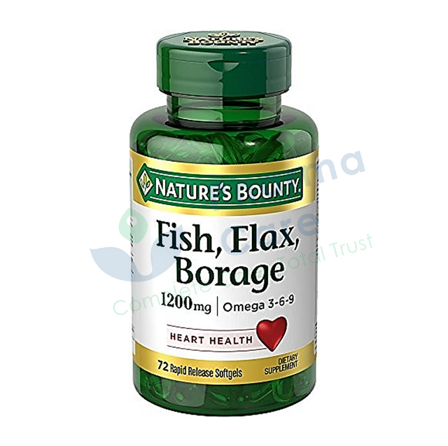 NATURE'S BOUNTY FISH,FLAX,BORAGE OMEGA 3,6,9 72s – PharmaCare Online