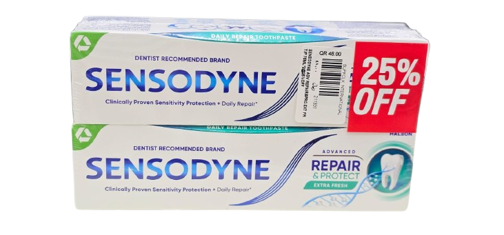 Sensodyne Advanced Repair & Protect Extra Fresh Tooth Paste 75ML*2 @25 ...