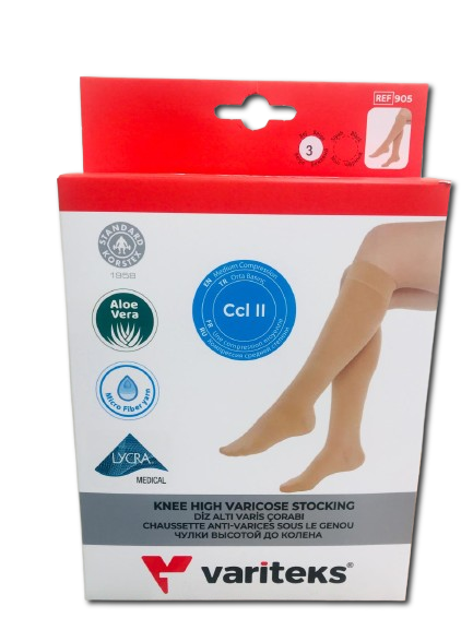 Variteks Varicose Stocking Knee High Close M 2-905 – PharmaCare Online