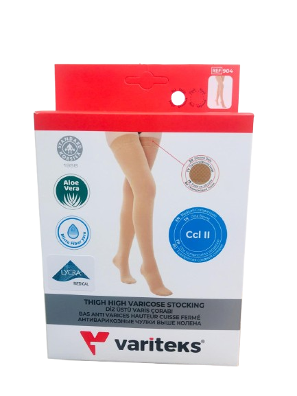 Variteks Varicose Stocking Thigh High Close M2-904 – PharmaCare Online