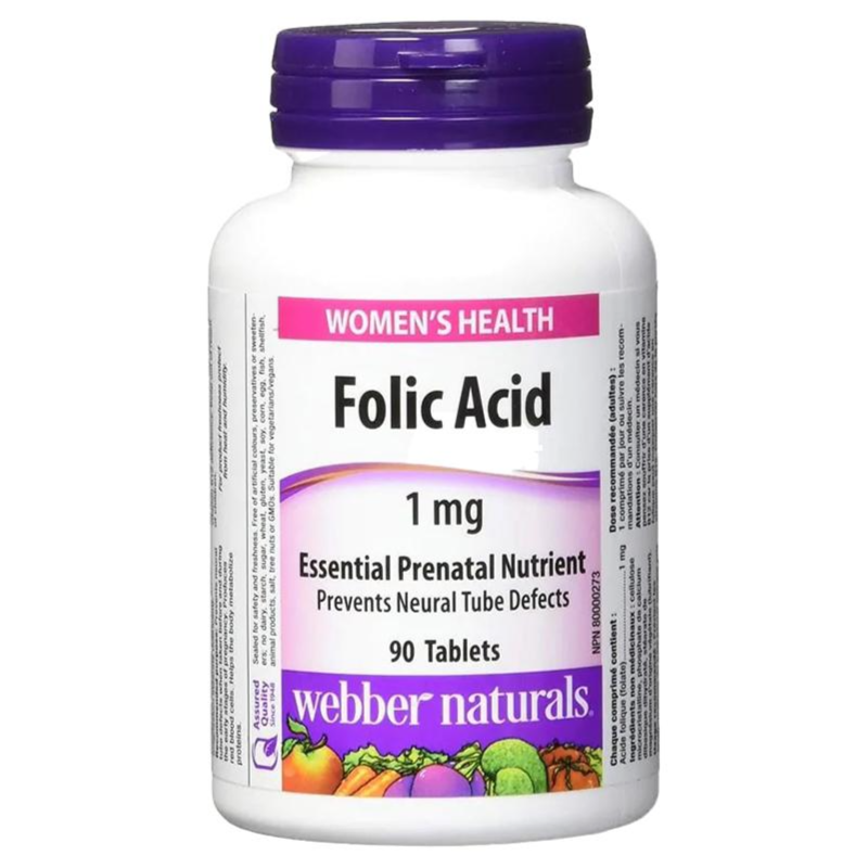 Webber Naturale Folic Acid 1Mg Tab 90S – PharmaCare Online