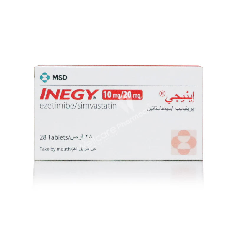 Inegy 10/20 mg Tab 28's – PharmaCare Online