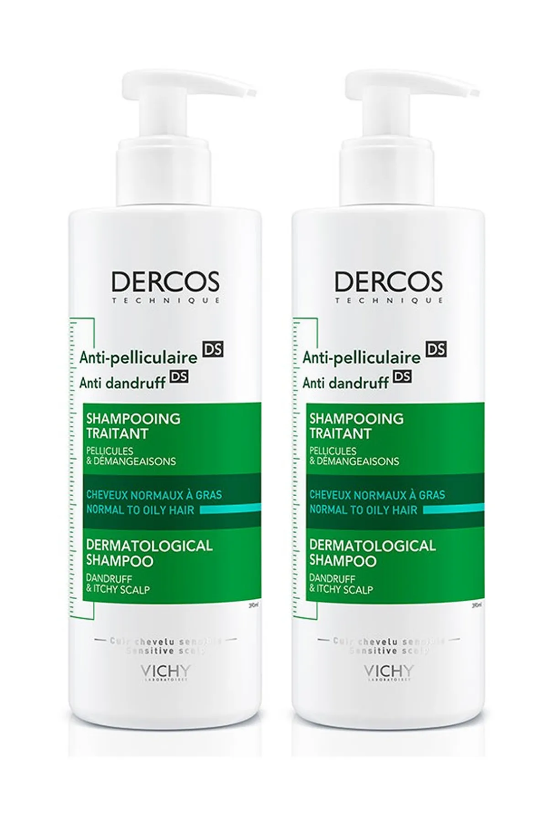 vichy dercos ds anti dandruff shampoo normal to oily hair 390 ml ...