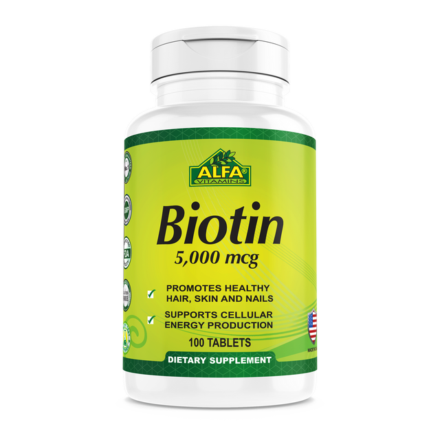 Alfa Biotin 5000 Mcg Tablet 100's – PharmaCare Online