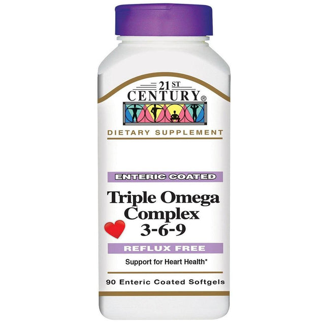 21St Century Triple Omega Complex 3-6-9 Softgel, 90's – PharmaCare Online